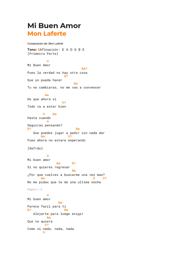 Mi Buen Amor (Canción) | PDF