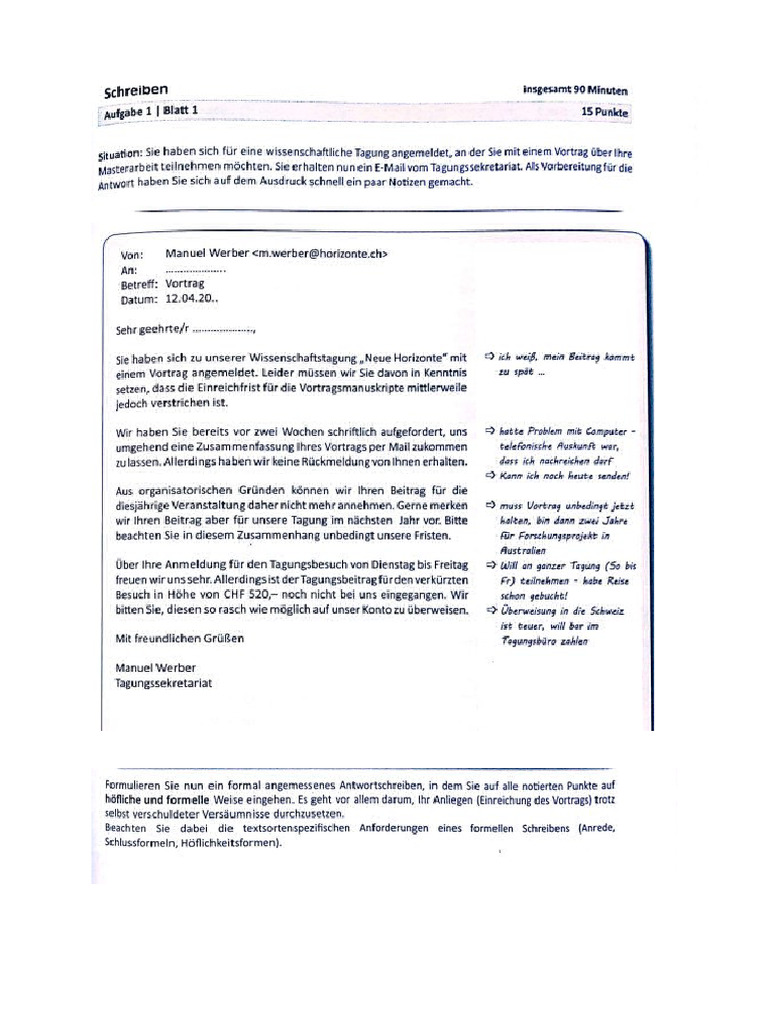 Schreiben Grafik Beschwerdebrief AB | PDF