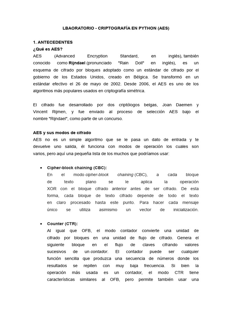 Criptografía en Python | PDF | La seguridad informática | Seguridad