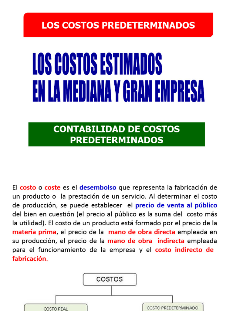 Costos-Estimados | PDF | Business | Costo