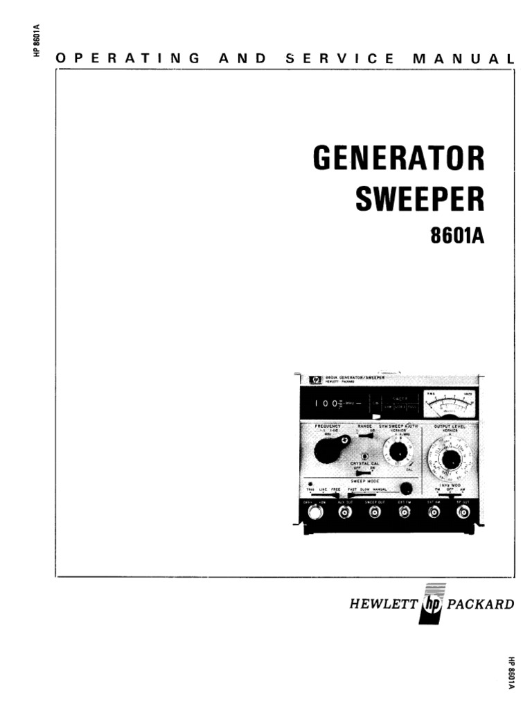 HP 8601a | PDF
