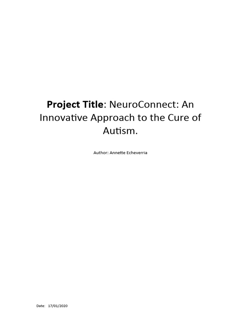 NeuroConnect[1] | PDF | Autism Spectrum | Artificial Intelligence