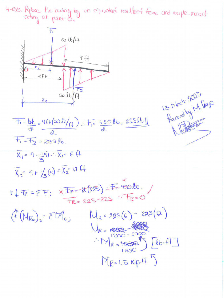 Hibbeler - Engineering Mechanics Statics - Chapter - 4 - P4.138 | PDF