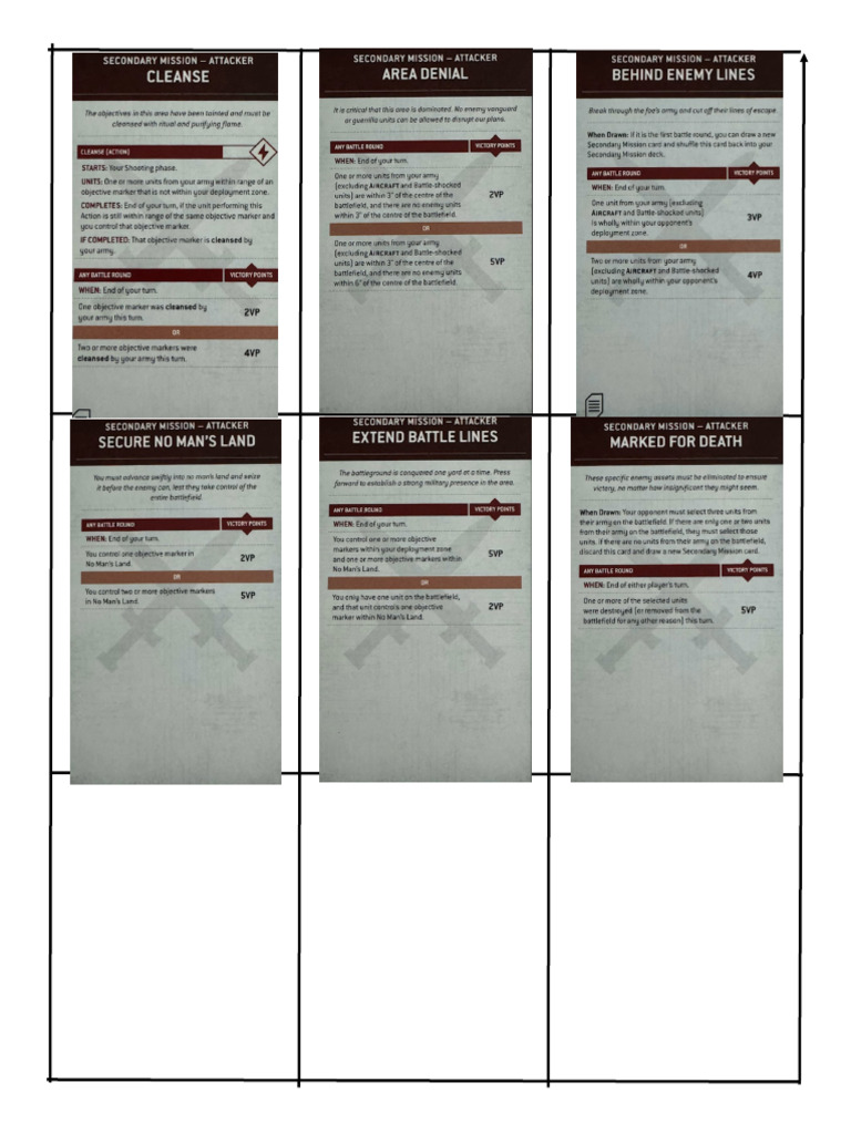 Pariah Nexus Secondaries | PDF