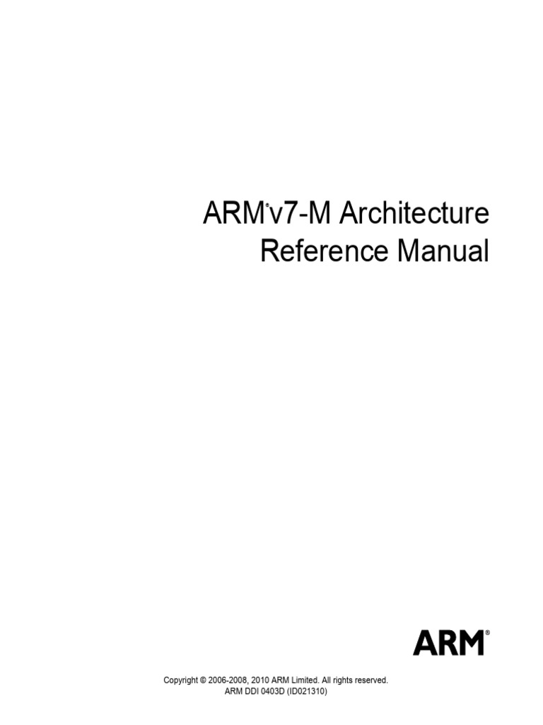 DDI0403D Armv7m Arm | PDF | Computer Science | Computer Architecture