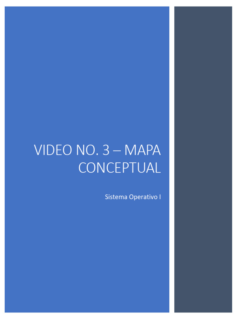 Video No. 3 - Mapa Conceptual - TAREA 03 | PDF | Almacenamiento de datos de la computadora ...