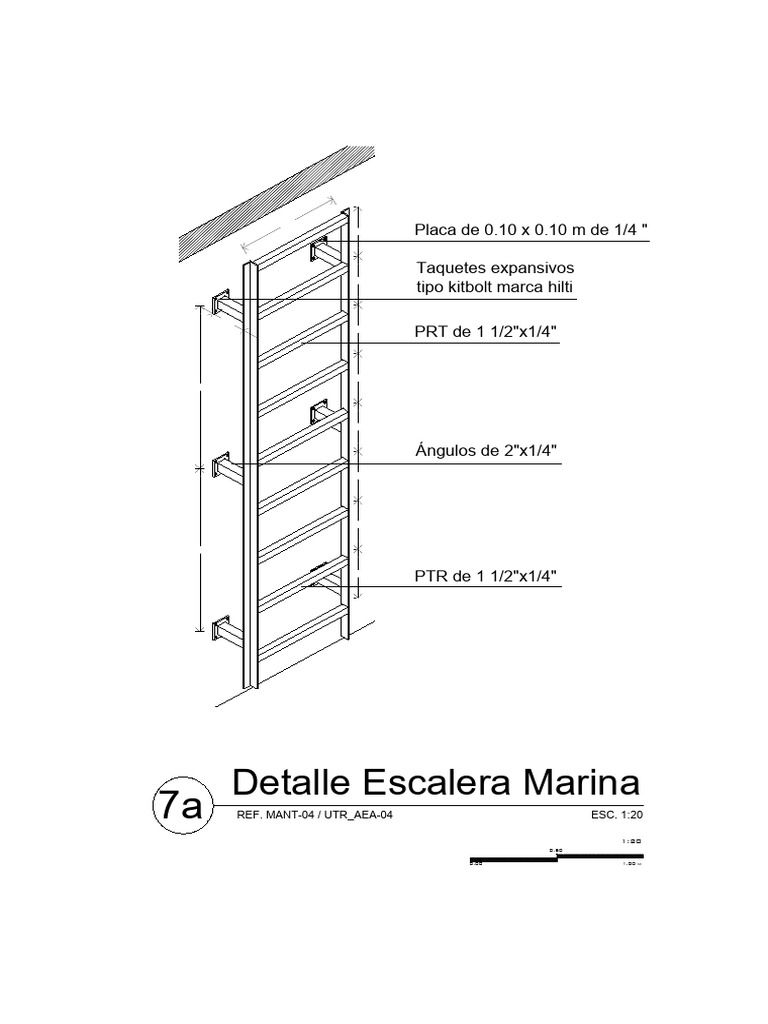 Escalera Marina Detalle-Model | PDF