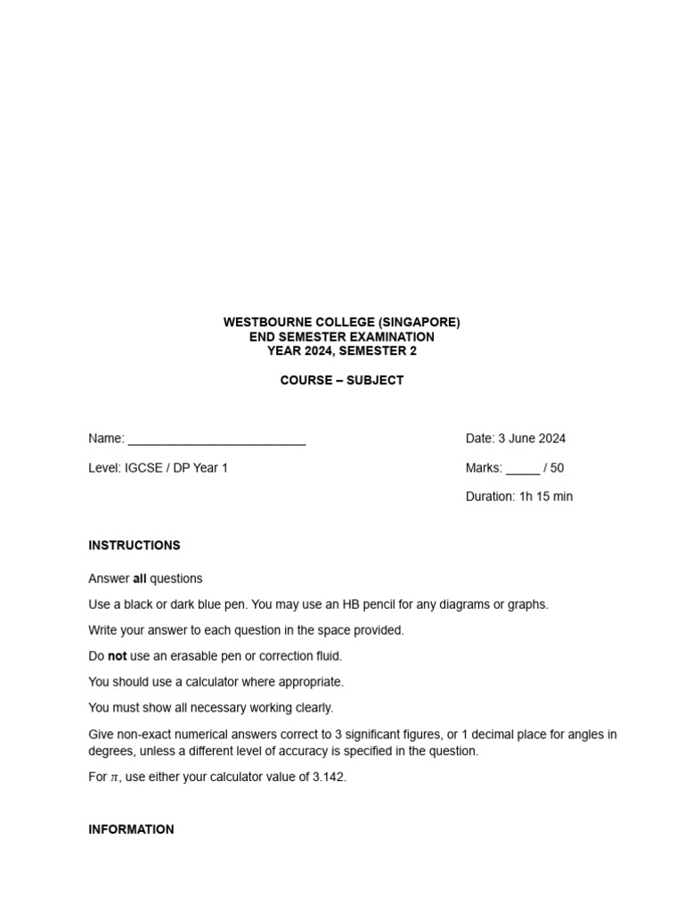 IB Computer Science (Year 1) 2024 Sem 2 EOY Markscheme | PDF | Cost Of Living | Process (Computing)