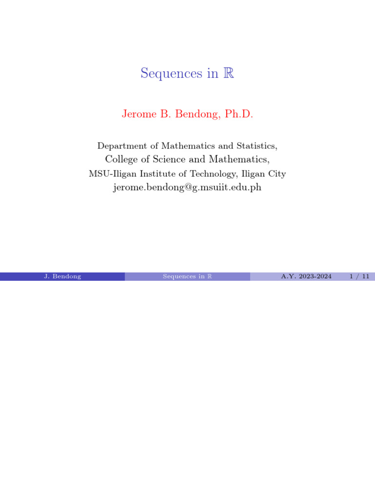 Sequences-in-R Jerome | PDF | Sequence | Mathematics