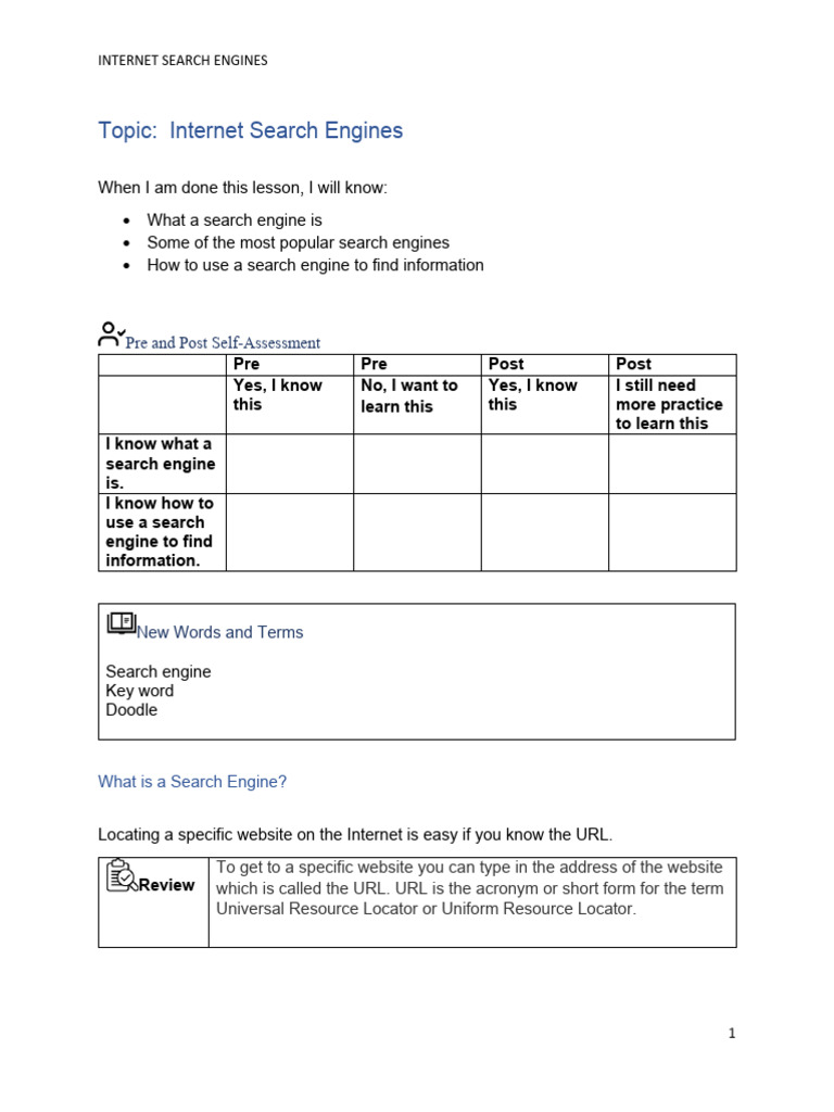 Internet Search Engines CNIB | PDF | World Wide Web | Internet & Web