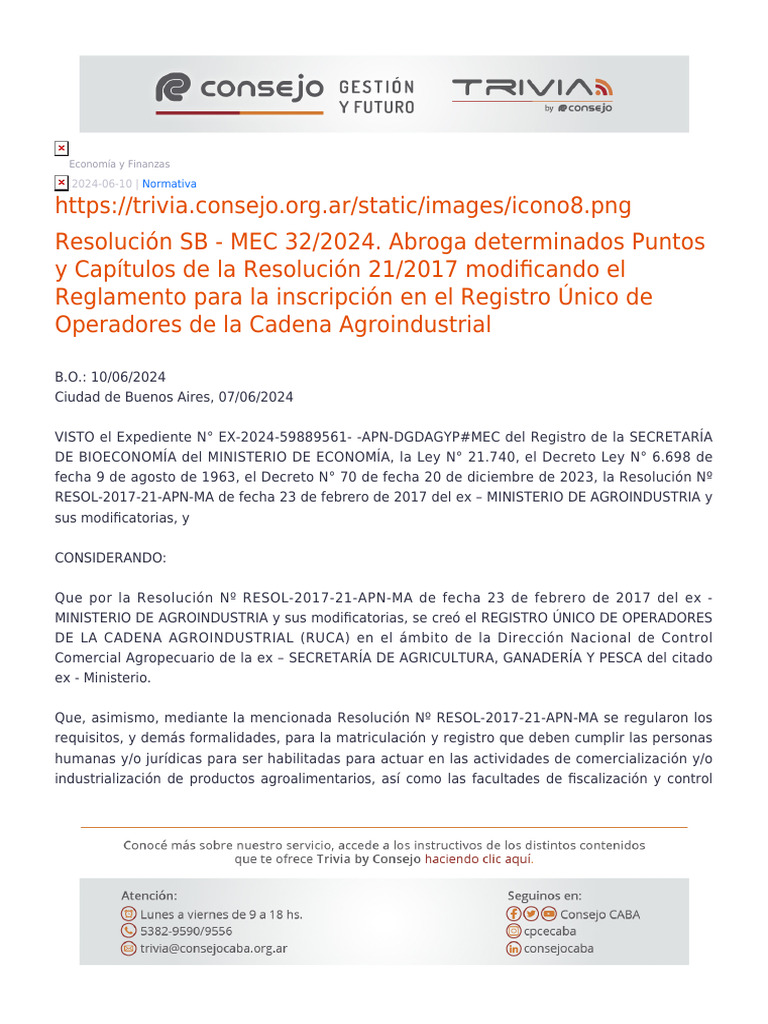 520935-Resolucion Sb - Mec 322024. Abroga Determinados Puntos y ...