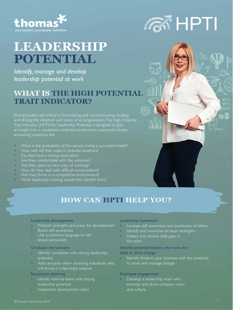Thomas HPTI Factsheet - V2 | PDF | Leadership | Behavioural Sciences