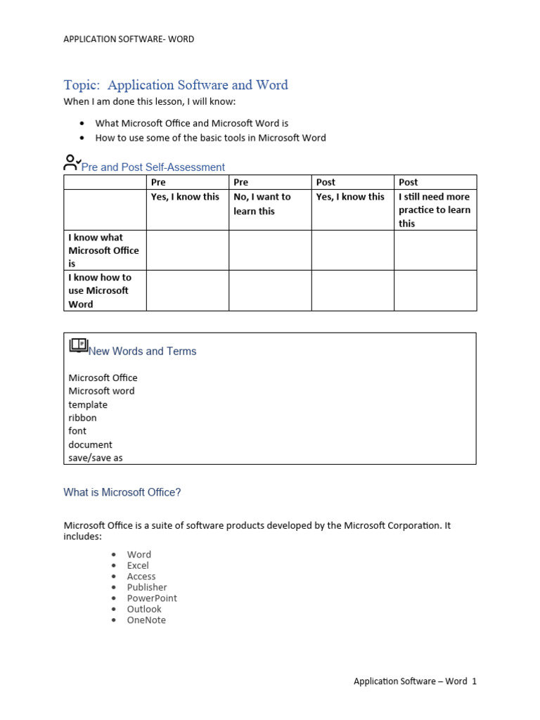 Microsoft Word Basics and Features Guide | PDF | Microsoft Word ...