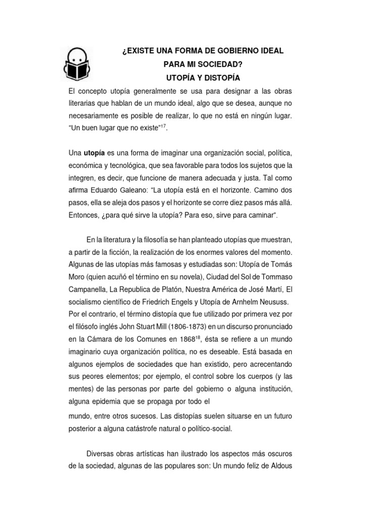 Utopia y Distopia | PDF | utopía | Distopía