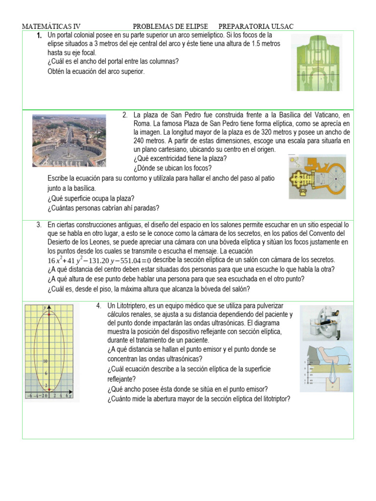 Aplicaciones de Elipse | PDF | Elipse