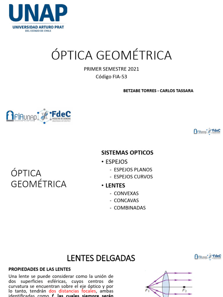 Optica Geometrica | PDF | Óptica | Electrodinámica