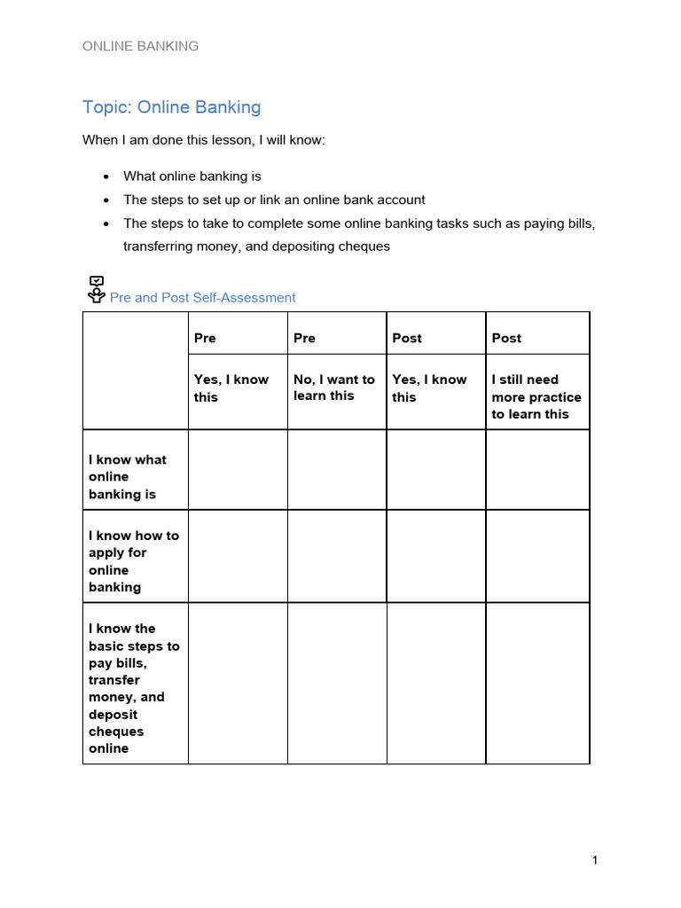Guide to Online Banking Basics | PDF | Cheque | Mobile App