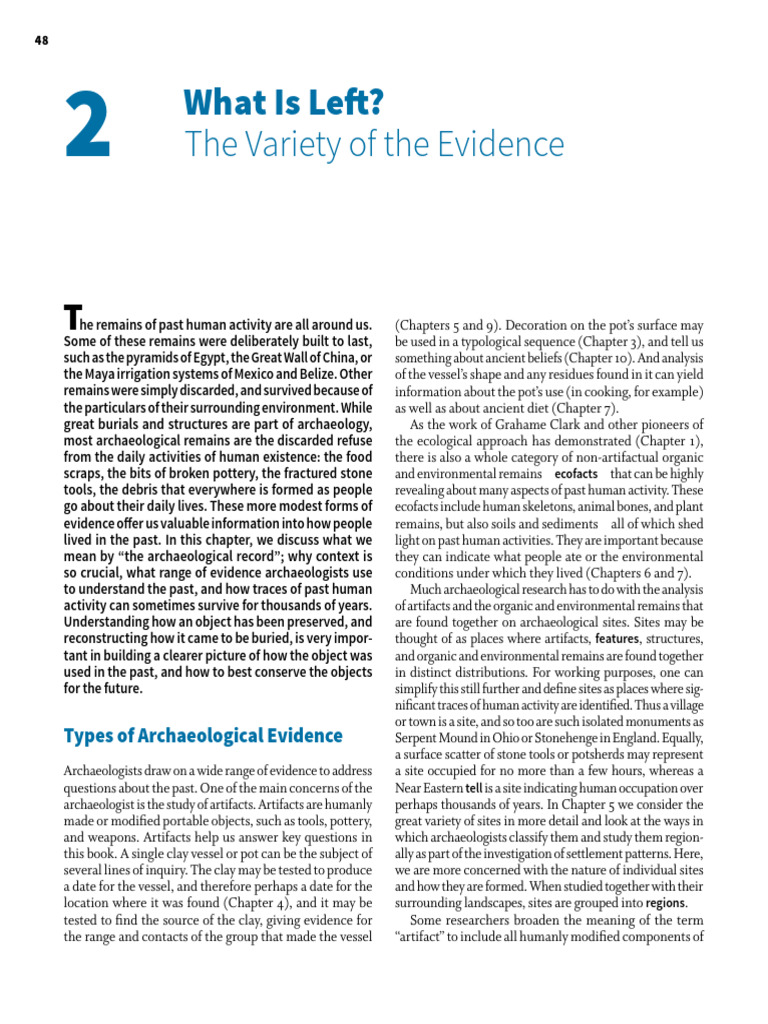 CHAPTER 2-4 Colin Renfrew, Paul Bahn - Archaeology - Theories, Methods ...