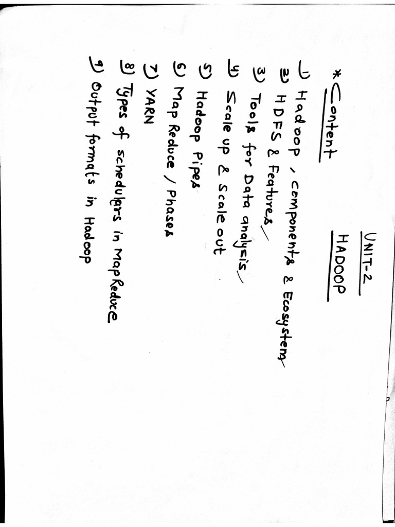 Big Data Unit 2 Part 1 Notes Pdf 