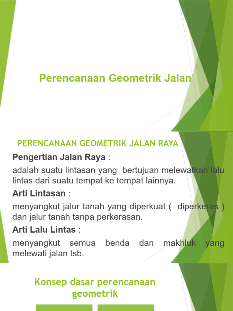 Perencanaan Geometrik Jalan Raya | PDF