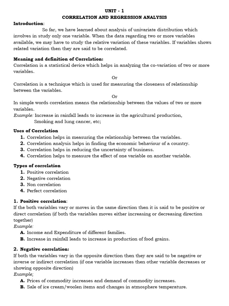 Correlation and Regression Analysis | PDF | Statistical Analysis ... Correlation and Regression Analysis | PDF | Statistical Analysis ...