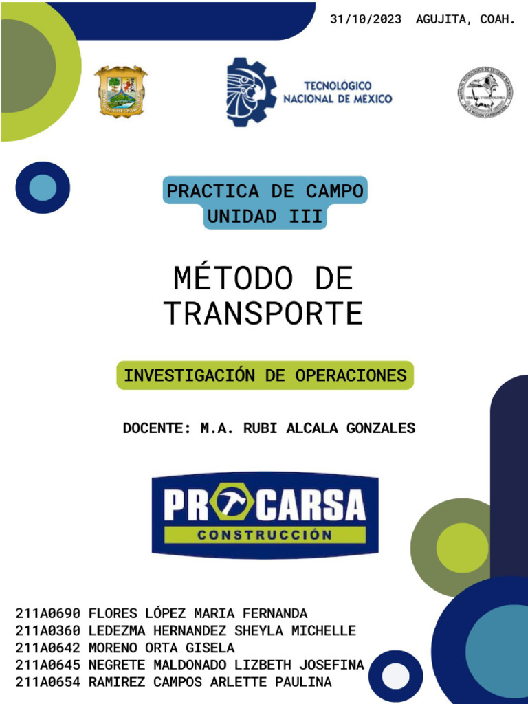 Practica de Campo IO U3 | PDF | Almacén | Business