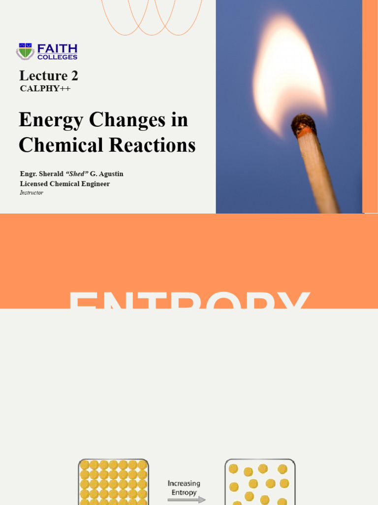 CHE-C4E Lecture 2 - Energy Changes in Chemical Reactions Part 2 | PDF