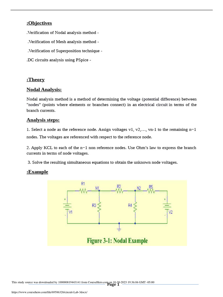 Circuit Lab 3 | PDF | Electrical Network | Voltage