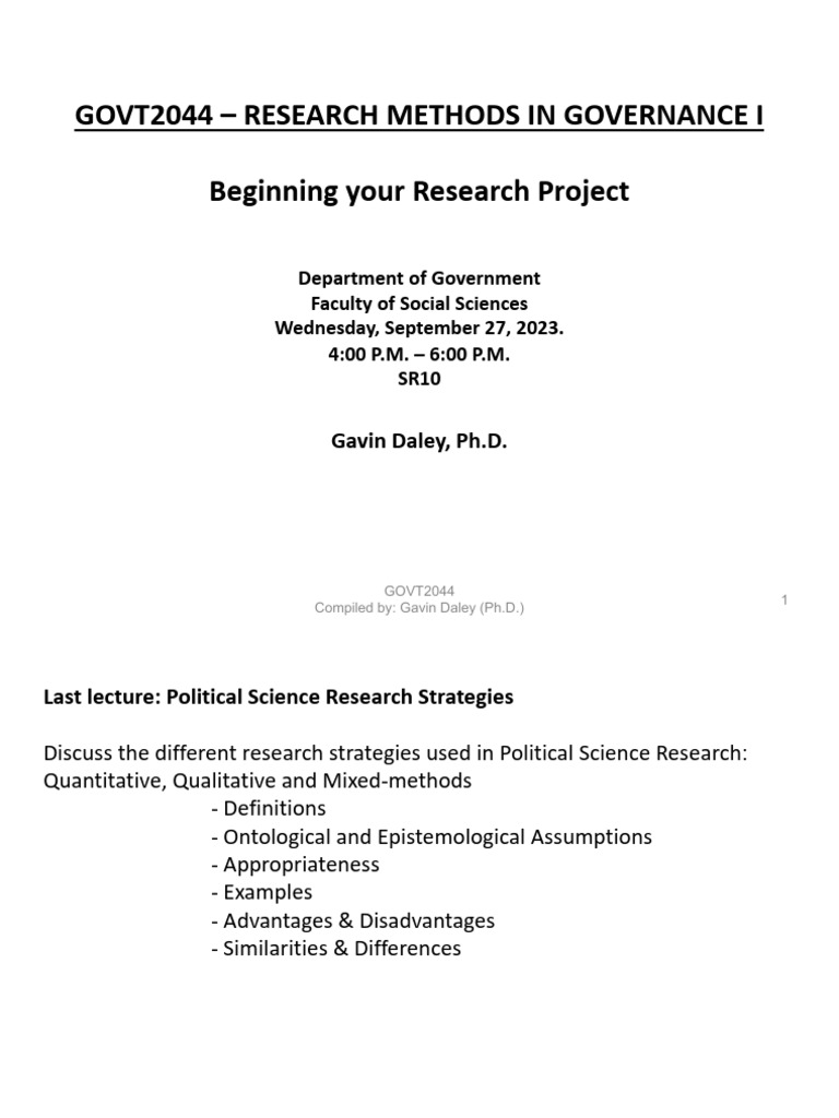 1.4 - Beginning Your Research Project | PDF | Hypothesis | Null Hypothesis