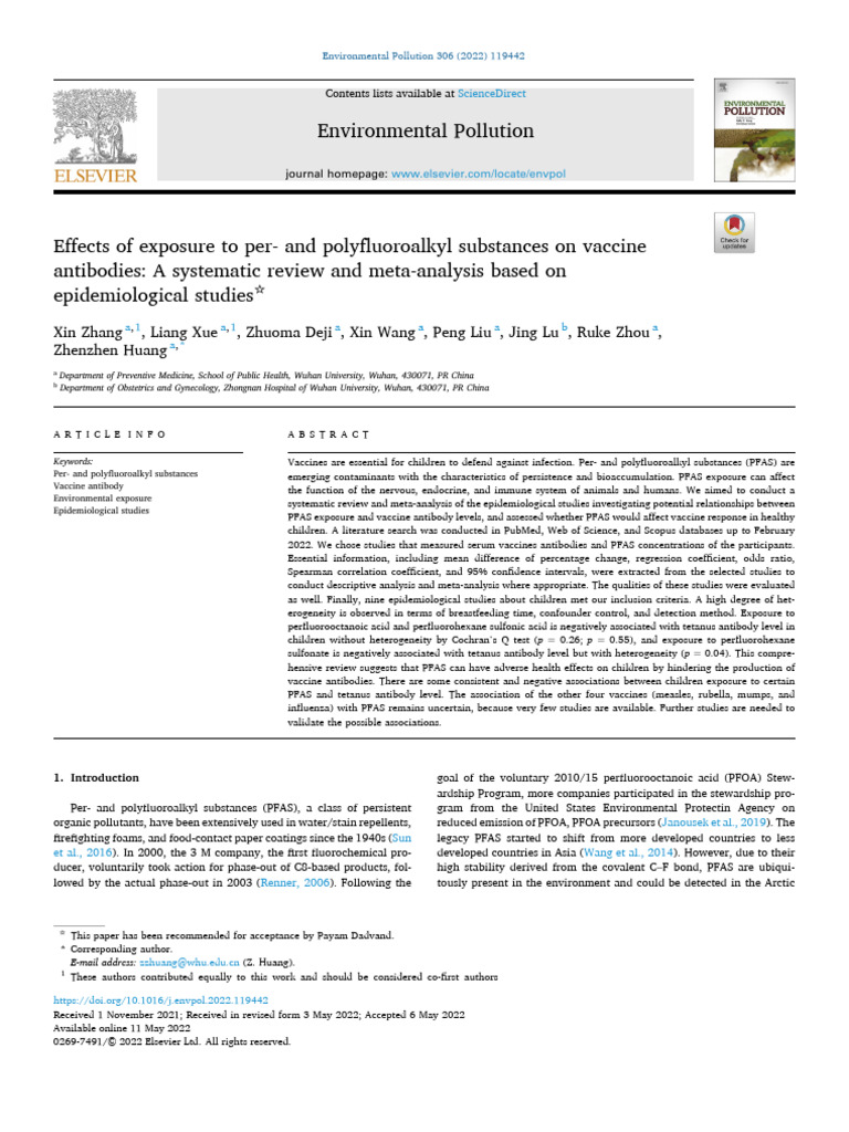 Environmental Pollution: Xin Zhang, Liang Xue, Zhuoma Deji, Xin Wang ...