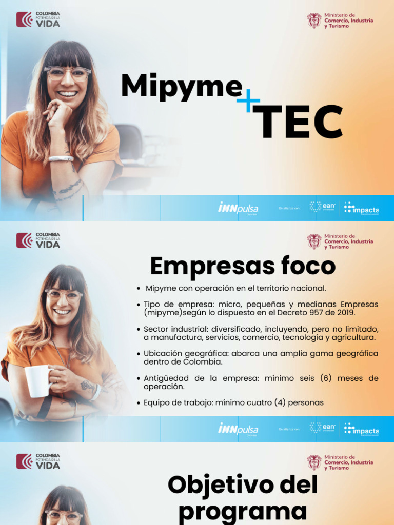 Presentación a proveedores Mipyme+Tec.pptx | PDF | Pequeñas y medianas empresas | Inteligencia ...
