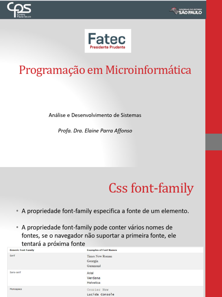 Aula8 - Comandos CSS - 2 | PDF | Html | Texto