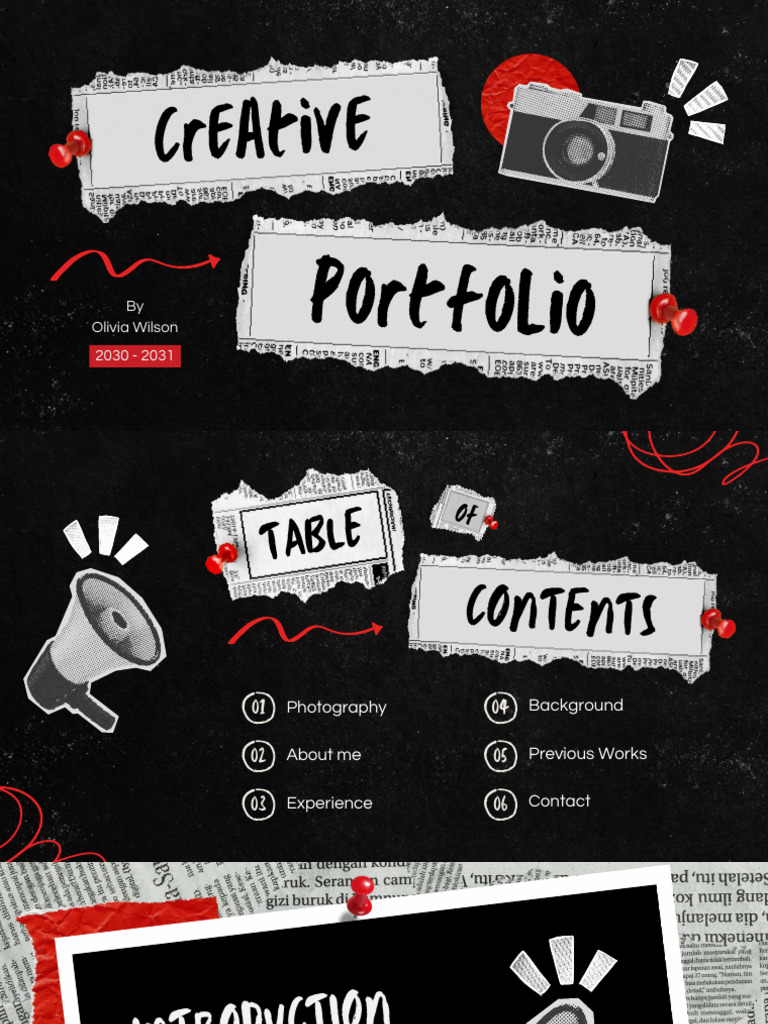 Creative Photography Portfolio Presentation | PDF