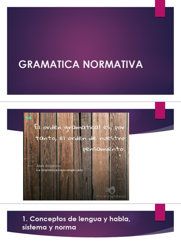 GRAMATICA NORMATIVA Examen Teorico - Sabado | PDF | Asunto (gramática ...