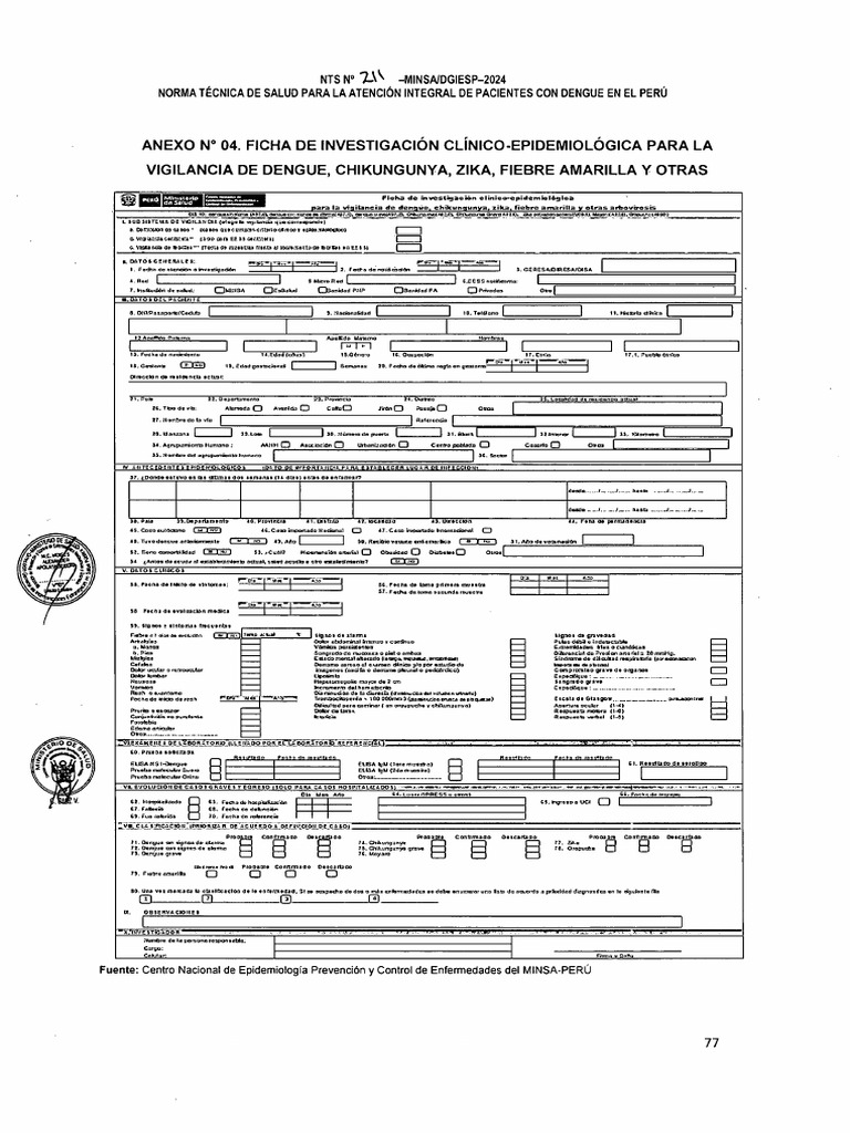 NTS 211 Minsa Digiesp 2024 | PDF | Salud pública | Inmunología
