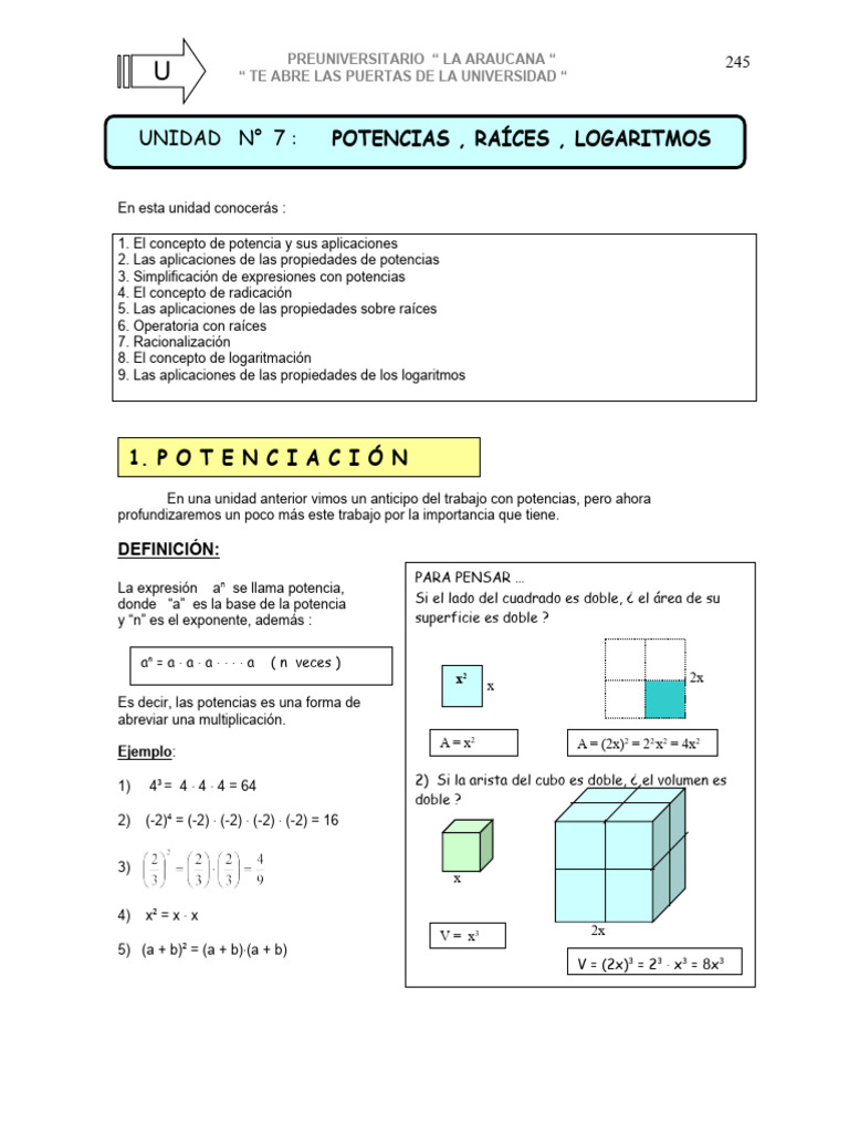 Texto Matemática 2006 B2 | PDF | Ecuaciones | Exponenciación