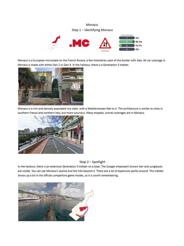 Guide On Monaco - GeoGuessr | PDF | Business | Travel