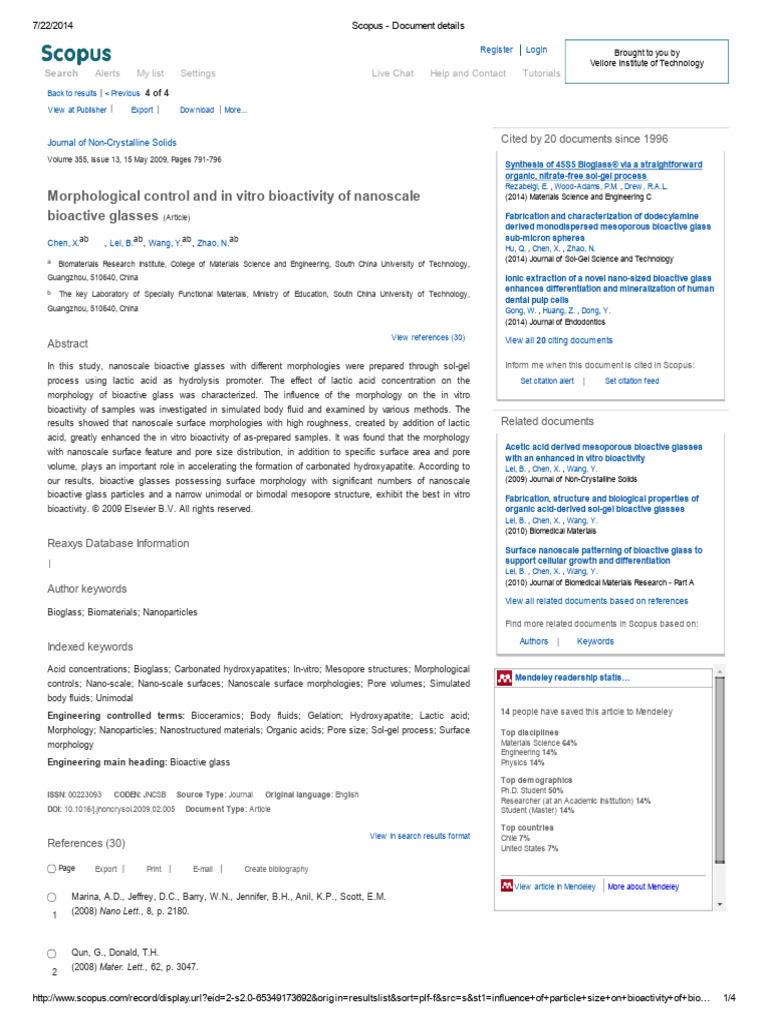 Scopus - Document Details | PDF | Chemical Substances | Physical Sciences