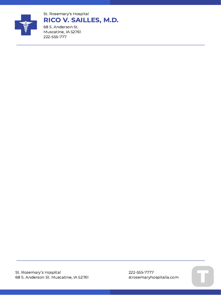 Doctor Sample Prescription Letterhead | PDF