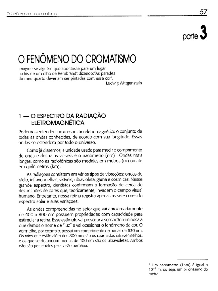 03 Fenomeno Do Cromatismo - Modesto Farina | PDF