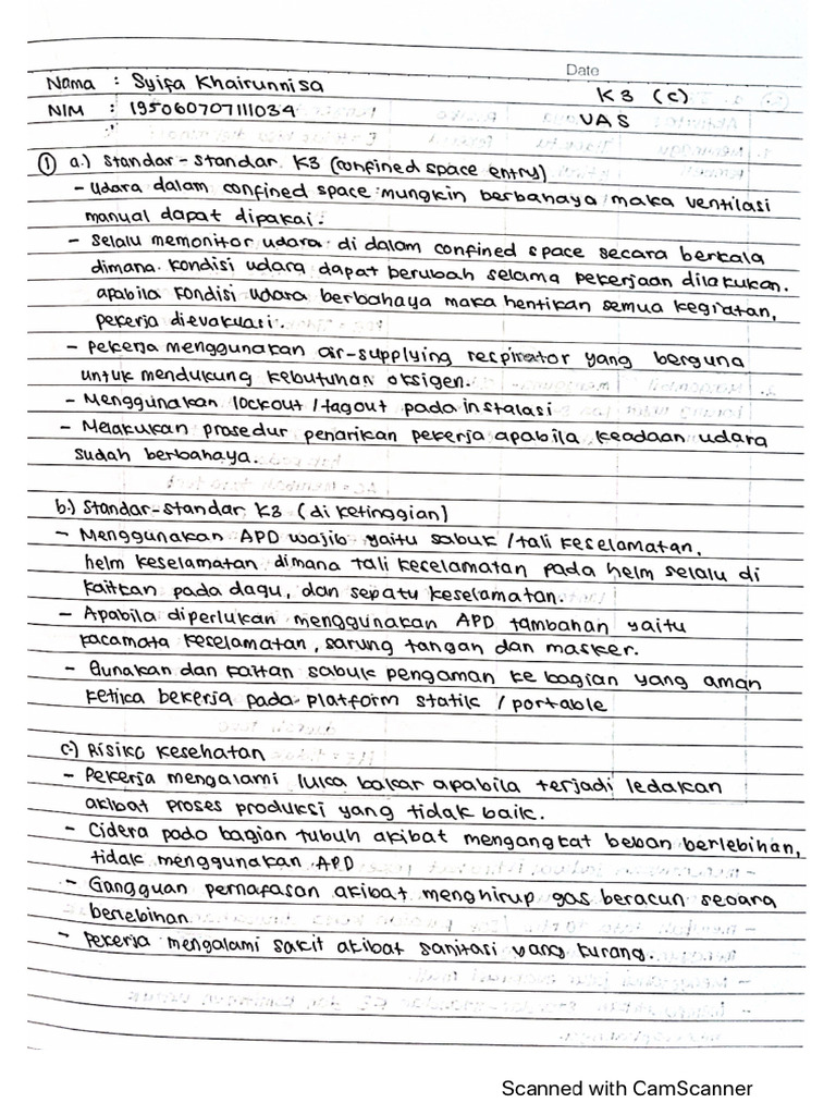 Uas K3 Pdf