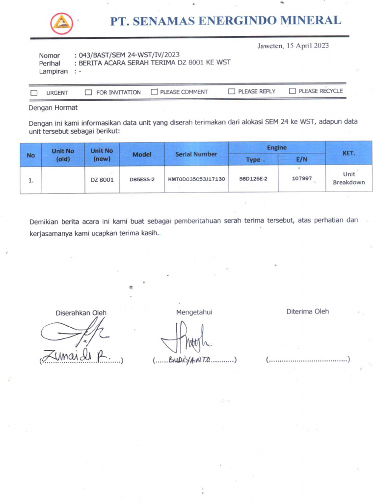EX 30 dan DZ 8001 OUT ALOKASI SEM 24 | PDF