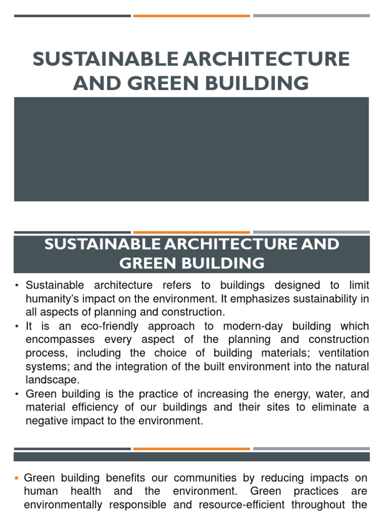 Midterm - Sustainable Architecture and Green Building | PDF | Green ...