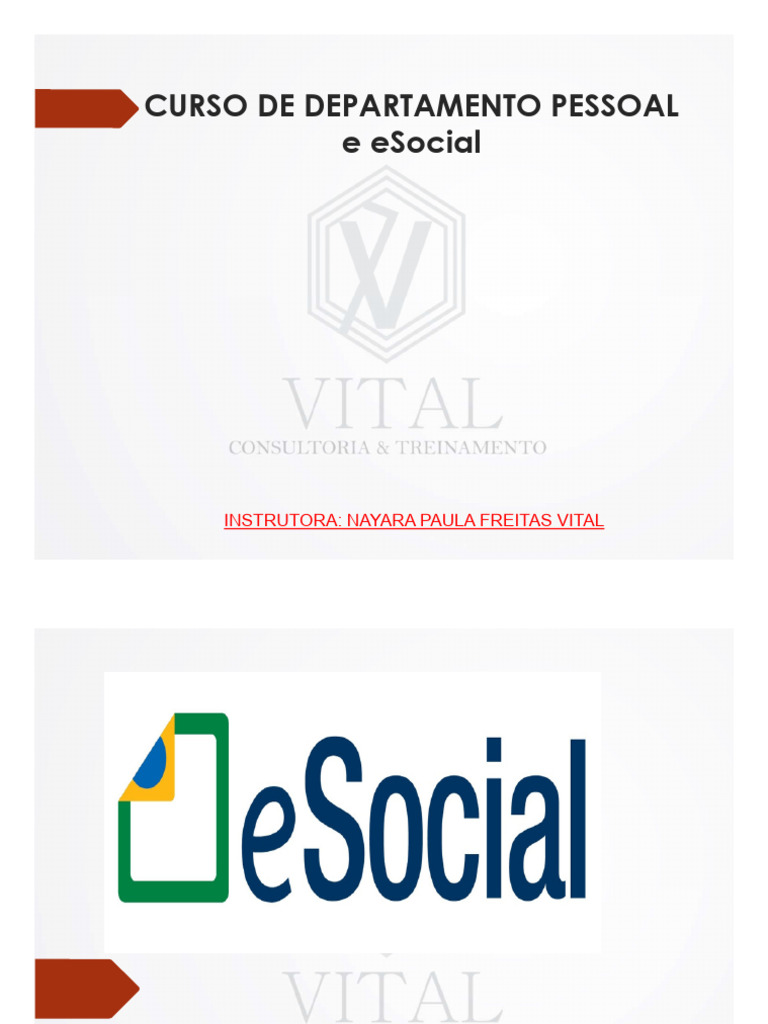 E Social | PDF | Estágio | Procura de Emprego