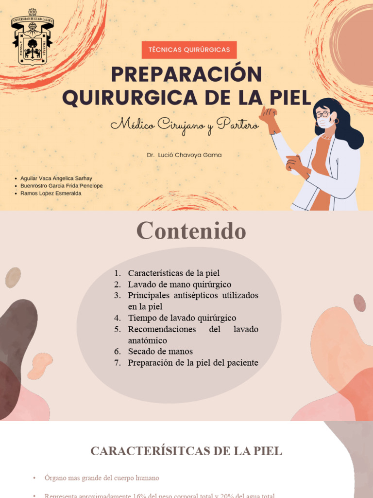 Preparacion Quirurgica de La Piel | PDF | Las bacterias | Microbiología