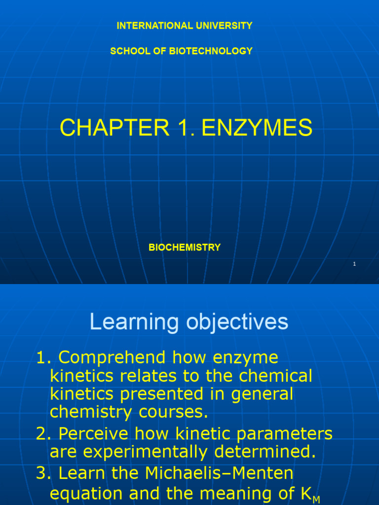 Chapter 1 Enzyme | PDF | Enzyme Inhibitor | Enzyme Kinetics