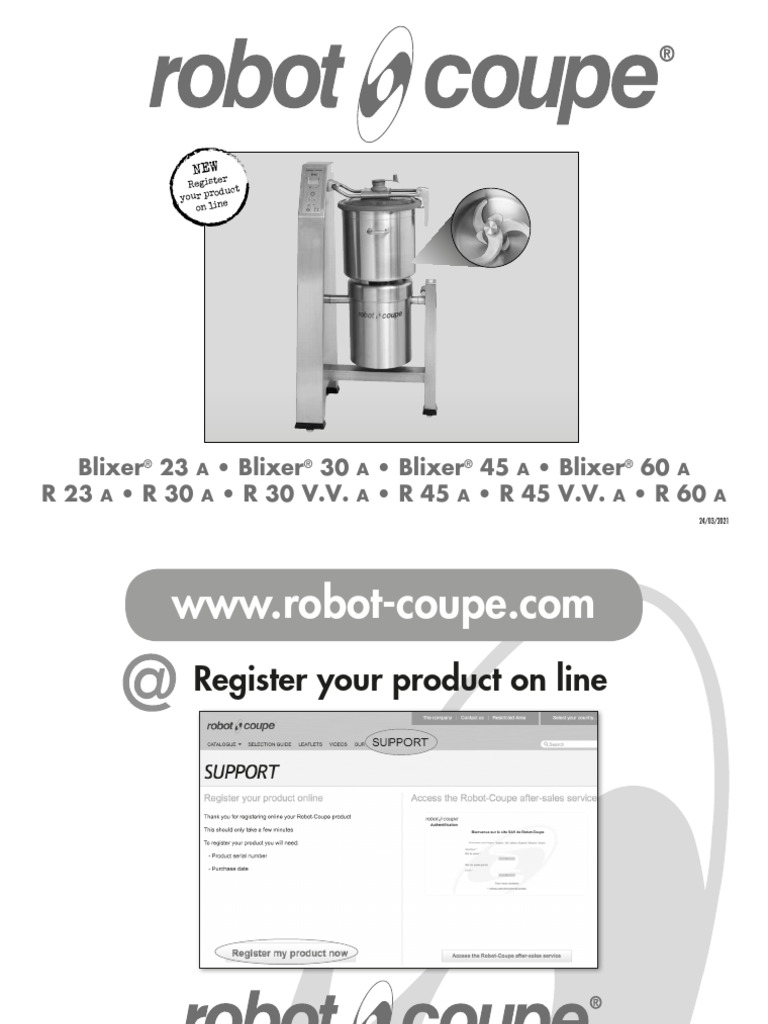 Robot Coupe Blixer23 R60 User Manual 2 | PDF | Mains Electricity ...