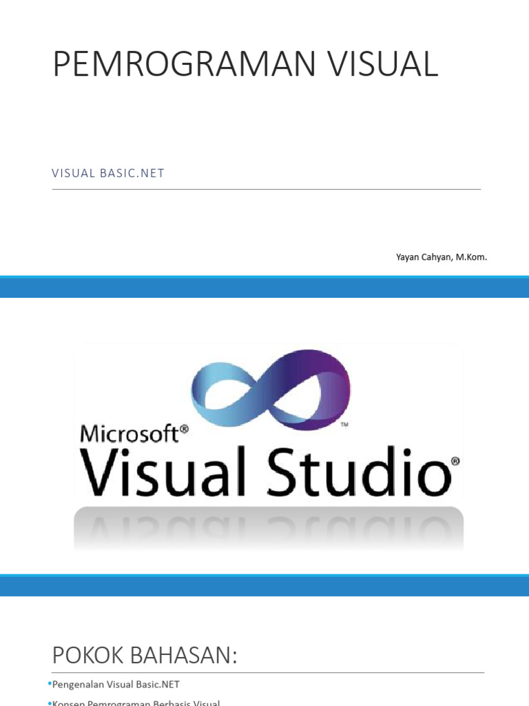 Pemrograman Visual dengan Visual Basic.NET | PDF | Komputer