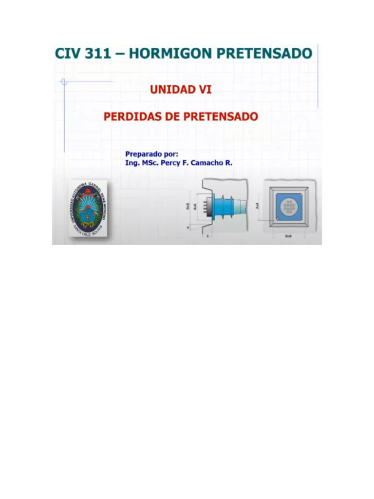 Unidad Vi Perdidas De Pretensado Pdf