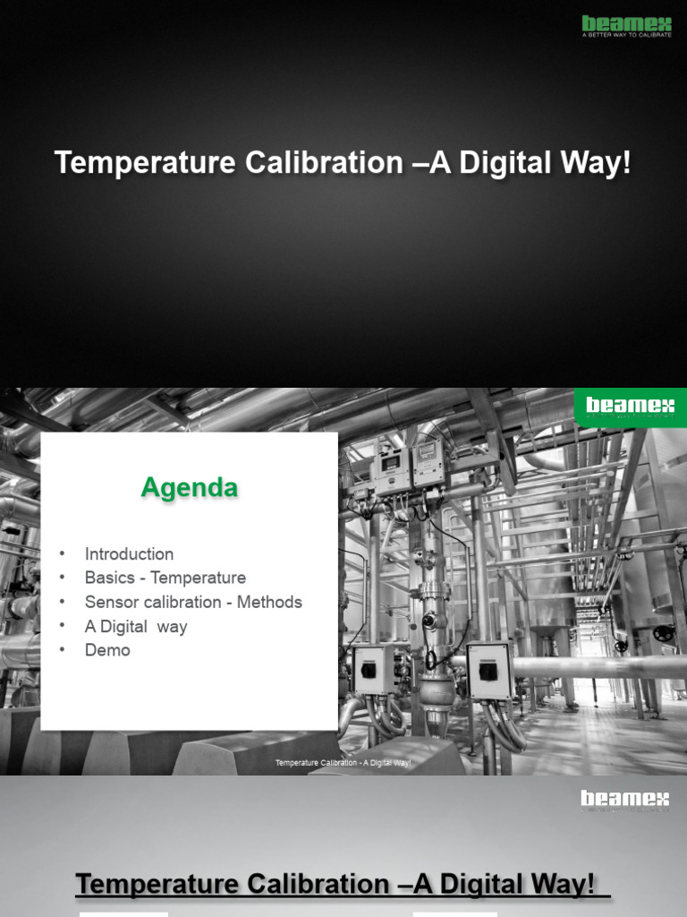 Webinar Temperature Calibration A Better Way Pdf Calibration